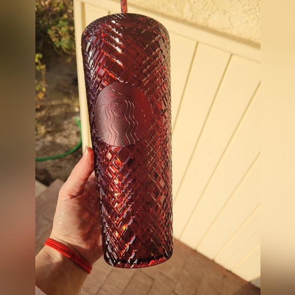 Starbucks | Dining | Dark Red Venti Starbucks Tumbler | Poshmark